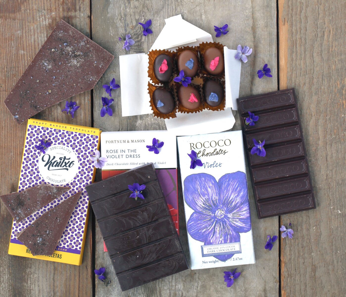 Violet Chocolate Bars | Kathleen Phipps
